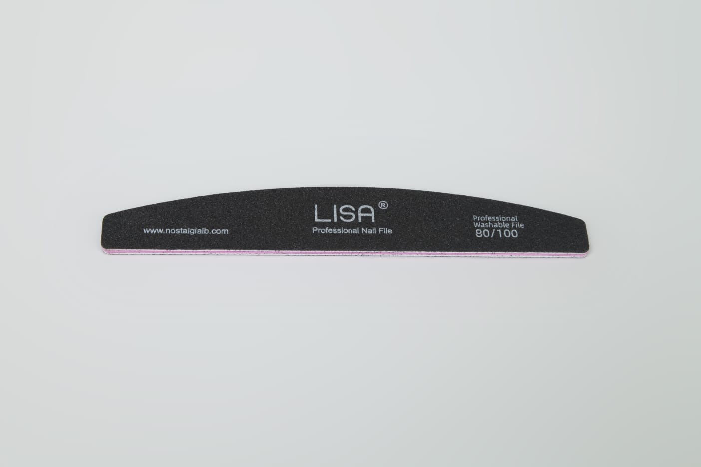 Lisa Nail File Half Moon 80/100 – LISA Professional