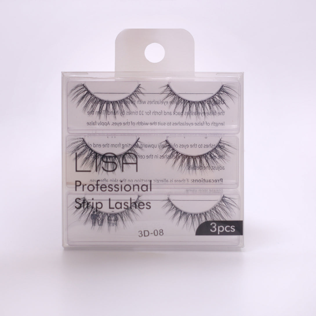 Lisa Strip Lashes 3 Pairs – LISA Professional