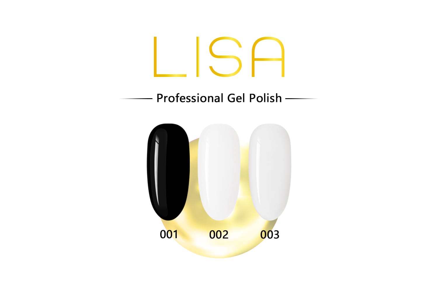 Lisa Gel Polish black/white series – LISA Professional